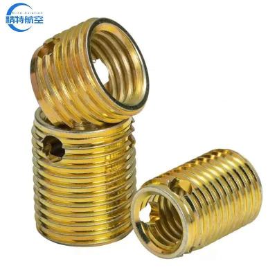 China Metric Thread Sizes High Precision 308 Slotted Thickwall Self-Tapping Threaded Inserts M1.4-M60 for sale