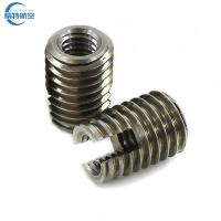 China Knurled Free Running Wire Wood Thread Insert M2 to M8 Metric Coarse Fine Threads Stainless Steel for sale
