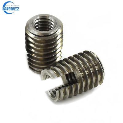 China Knurled Free Running Wire Wood Thread Insert M2 to M8 Metric Coarse Fine Threads Stainless Steel for sale