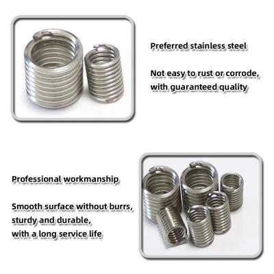 China M3 M4 M5 NAS 1130 Tangless Thread Insert 316 Stainless Steel Zinc Plated Durable Thread Repair for sale