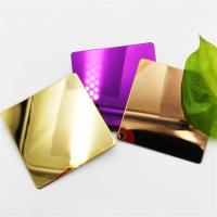 China PVD Bronze Titanium Stainless Steel Coil Champagne Rose Golden 8K Mirror for sale