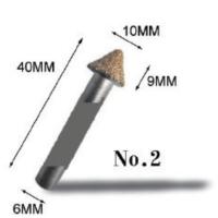 China Good Thermal Conductivity Vacuum Brazed Diamond Carving Burr For CNC Machine for sale