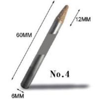 China Good Thermal Conductivity Vacuum Brazed Diamond Carving Burr For CNC Machine for sale