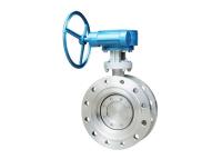 China BWWSY Worm Gear Flange Triple Eccentric Butterfly Valve for sale