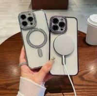 China Magnetic Electroplated IPhone Phone Accessories Case Anti Explosion OEM for sale