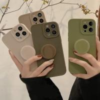 China Shockproof Magnetic Soft Silicone Phone Accessories Case For IPhone 16 15 Pro for sale