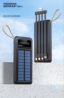 China IP68 Waterproof 20000mAh Solar Power Bank 5V 3A Fast Charging Lithium Ion Portable Charger for sale