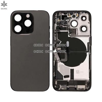 China Full Body Mobile Phone Back Cover Housing for iPhone 14 Pro Max Black 6.7 Inch for sale