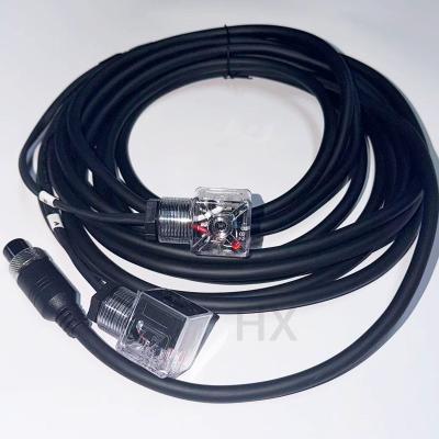 China Support Custom Wiring Harness for Farm Machinery, M12 1-to-2 Splitter Cable for DIN Standard Actuators. for sale