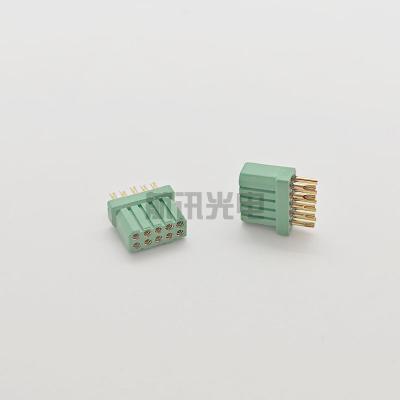 China Jl24-10tkh High-Conductivity Gold-Plated Straight PCB Socket Aviation Connector. for sale