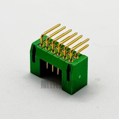 China Jl24-12zjw High-Reliability Gold-Plated Wire Spring Right Angle Socket Connector. for sale