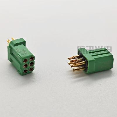 China Gold-Plated High-Conductivity Aviation Connector Straight PCB Socket Electronic Component for sale