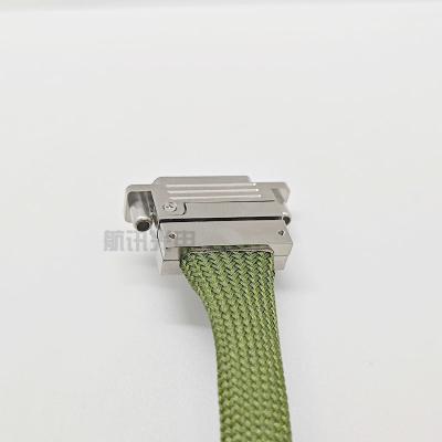 China J30j-51tj L-a-500 Rectangular Connector with 51 Pins Carrying Shielded Shell Male Plug for Aviation and mili-tary Use. for sale