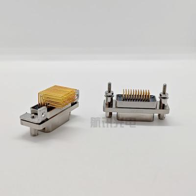 China Hj30j-55zkw High-Speed Rectangular Connector Bent Pin 55 Pin Aviation Connector. for sale