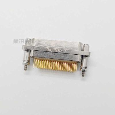 China J30j-74zkn-J 4-Row Straight Pin 74 Pin Rectangular Connector. for sale
