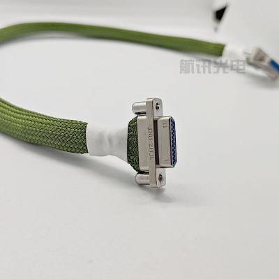 China Customized Wire Harness J30j-21tjl-300-21tjl Double Head Connector Metal Shell Aviation Nylon Sheath. for sale