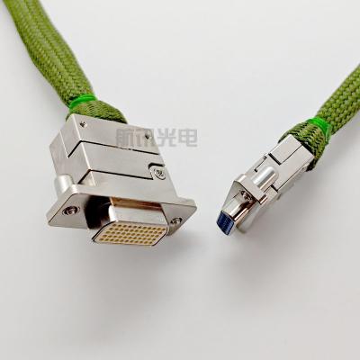 China Hj30j-55tjl-a-400-J30j-15tjl-a Rectangular Connector Double Headed a-Class Shell Customized Wire Harness for Aviation. for sale