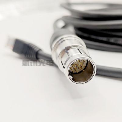 China Circular Connector Ymt16t12z1d10 Custom Cable, Connected to RJ45 Aviation Network Cable Crystal Head 12 Pin. for sale