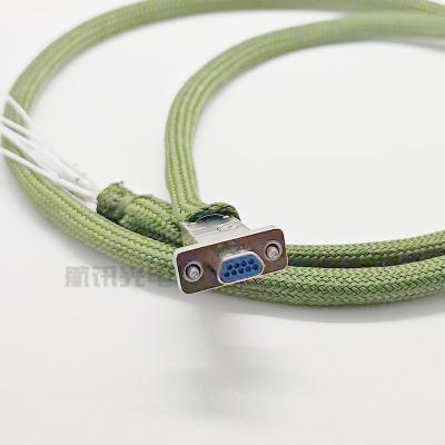 China J30j-9tjl-a Custom Cable Rectangular Connector Plug 9-Pin with Tail Clip Wire Clamp A1 A3 for sale