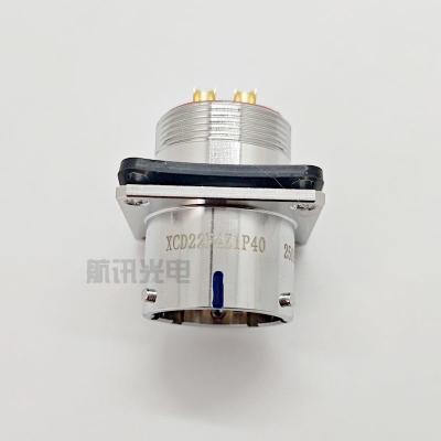 China Xcd Series Circular Connector Xcd22f4z1p40/T4K1p40 High Current 4-Core Socket for Aviation. for sale