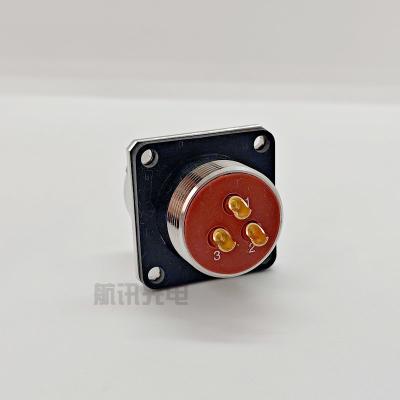 China Xcd Series Circular Connector Xcd22t3K1p40 High Current 3-Core Plug for mili-tary Aviation for sale