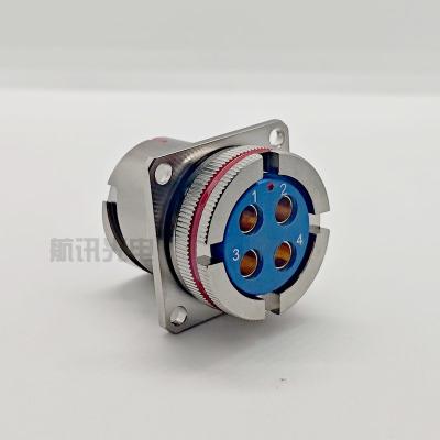 China Y17 Series Circular Connector Y17-1604zj10 Male and Female Plug Socket 4-Core Aviation. for sale
