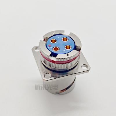 China Circular Connector Y17-1204zj10 Male and Female Plug Socket 4-Core mili-tary for sale