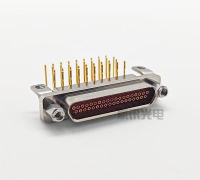 China Rectangular Connector J30j-37zkn-J, J30j-37zkw-J Curved Pin, 37 Cores for sale