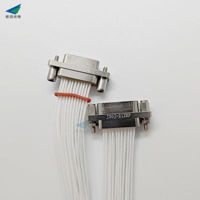 China Rectangular Connector, J30j-21zkn Straight Pin, 21-Pin for sale