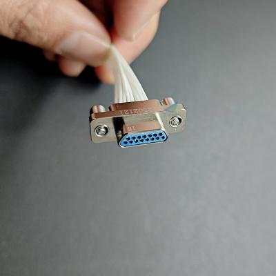 China J30j-15tjl J30j-15zkp 15-Pin Rectangular Connector Male and Female Plug Sockets with Wires for sale