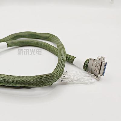 China J30j-25tjl-A1 Custom Cable Rectangular Connector Plug with 25 Cores and A1 Tail Clip for mili-tary Aviation for sale