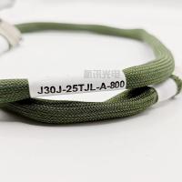China J30j-25tjl-A1 Custom Cable Rectangular Connector Plug with 25 Cores and A1 Tail Clip for mili-tary Aviation for sale