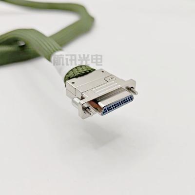China J30j-25tjl-A1 Custom Cable Rectangular Connector Plug with 25 Cores and Tail Clamp A1 A3. for sale