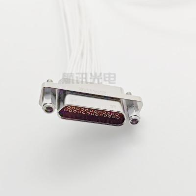 China J30j-25zkp 25 Pin Rectangular Connector with Wire Female Socket for mili-tary Aviation for sale