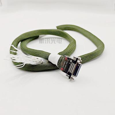 China J30j-25tjl-A1 Custom Cable Rectangular Connector Plug with 25 Cores and A1 Tail Clip for mili-tary Use for sale