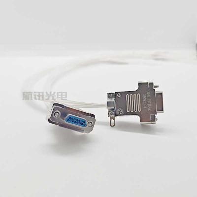 China J30j Rectangular Connector J30j-15tjl-A3 Crimping with Wire 15 Core and Tail Clip. for sale