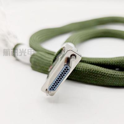 China J30j-25tjl-A1 Custom Cable Rectangular Connector Plug, with 25 Cores and A1 A3 Tail Clip mili-tary. for sale