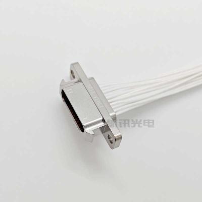 China J30j Rectangular Connector J30ja-21zk Aviation Female Socket Quick Lock Type 21 Pin. for sale