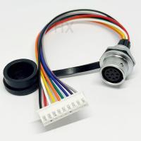 China Gx16 Panel Mount Aviation Socket with Dust Cap to Xh2.54 Cable. for sale