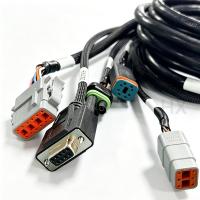 China Multi-Branch Waterproof Harness with Cable Marking, Multi-Size Sealed Plugs & Abrasion-Resistant Braided Sleeve. for sale