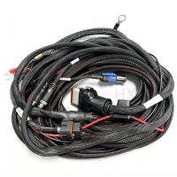 China Construction Machinery Multi-Circuit Power & Signal Harness, Pre-Assembled Cable with Full Braided Sleeve & Mixed Sealed Connectors. for sale
