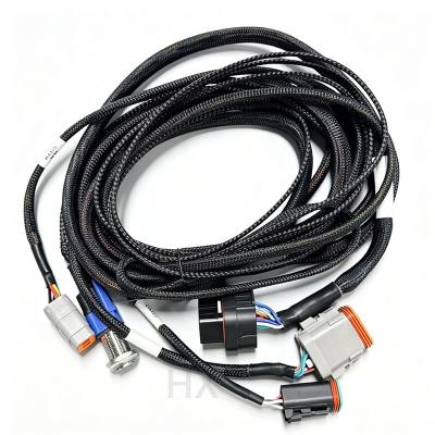 China Multi-Branch Waterproof Harness with Panel Mount Circular Connector for Multi-Channel Power & Signal. for sale
