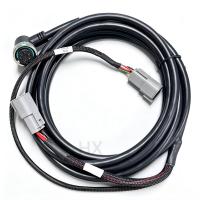 China Short Main Control Transition Harness, Angled Circular Connector with Grey Multi-Core Plastic Plugs. for sale