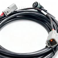 China Short Main Control Transition Harness, Angled Circular Connector with Grey Multi-Core Plastic Plugs. for sale