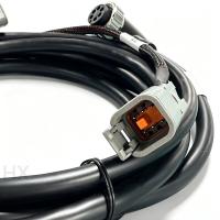 China Short Main Control Transition Harness, Angled Circular Connector with Grey Multi-Core Plastic Plugs. for sale
