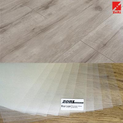 China Customizable 8mil 28mil Transparent Wear Resistant Layer Factory For Vinyl Floor for sale
