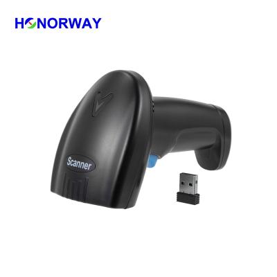 China 1D 2D Wireless Handheld Bluetooth Barcode Scanner Adjustable Speed For QR Payment for sale