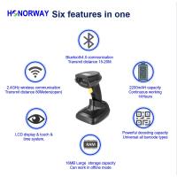 China Multi Mode POS Hand Held Barcode Scanner With Display Screen And Charging Cradle for sale