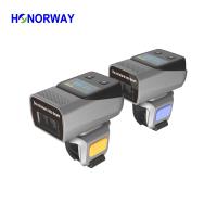 China 1D 2D Wireless Bluetooth Barcode Scanner Wearable Finger Ring Design For Warehouses for sale