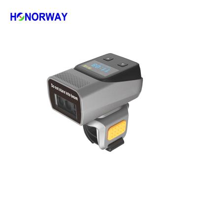 China 2.4GHz Wireless Portable Barcode Scanner 1D 2D QR Wearable For Warehouse Inventory for sale